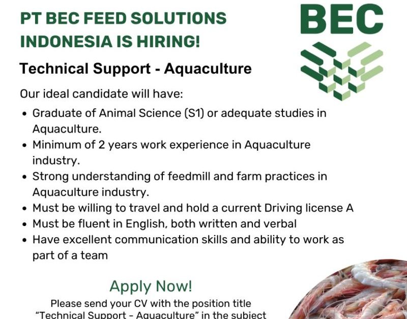 Loker Technical Support - Aquaculture PT BEC Feed Solutions ...